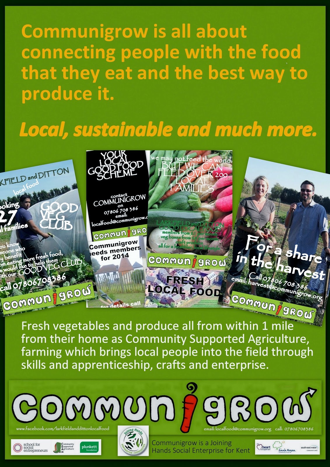 Communigrow: An invite to anyone within a few miles of East Malling