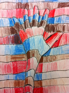 Center School Art: Value Hand Drawings by Grade 4