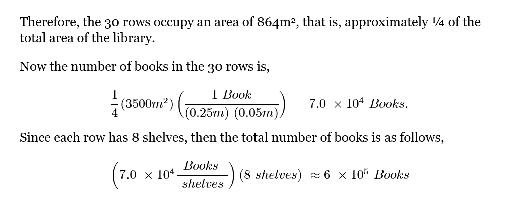 25. (II) Estimate how many books can be shelved in a college library ...