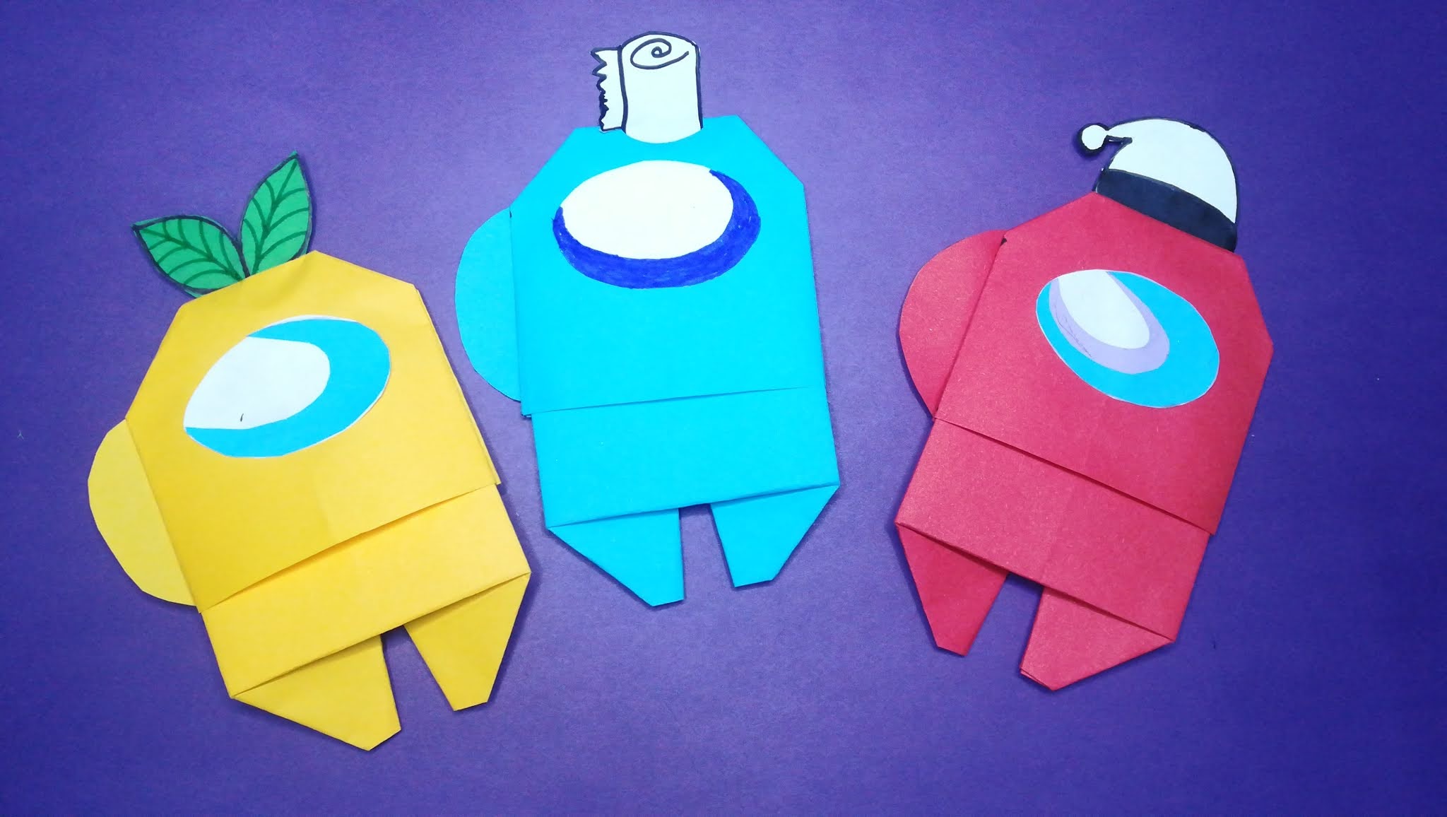 ArtandCraftBestIdeas: Origami AMONG US step by step || How to craft ...