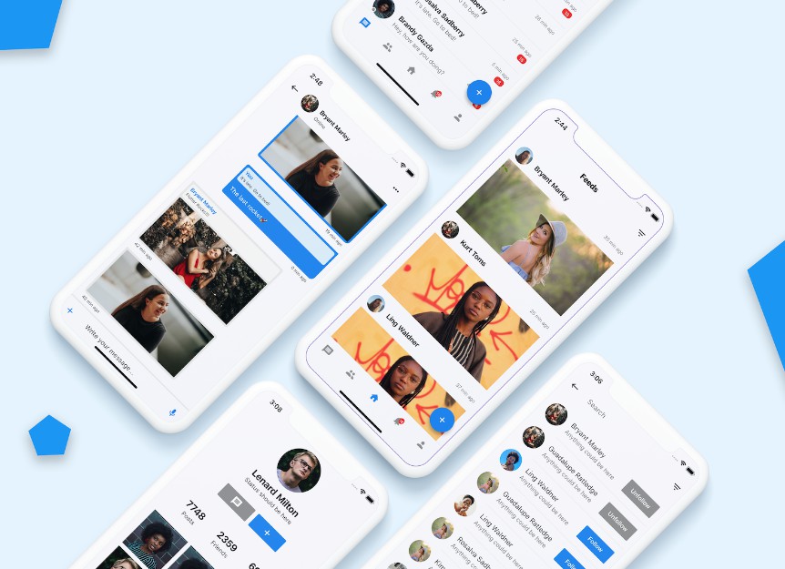 Flutter Representation Of A Social App Concept I Found In