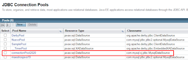 Josel Toro: Crear un Pool de conexiones en GlassFish a una base de datos MySQL Server 8.0 (2020)