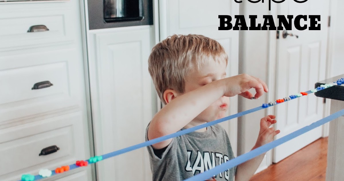tape balance | Stay at Home Activity Mom
