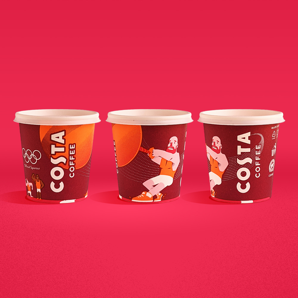 Costa Official Tokyo 2020 Olympics Cups on Packaging of the World ...