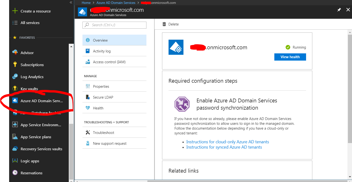 Azure AD Domain Services (AADDS) - some thoughts