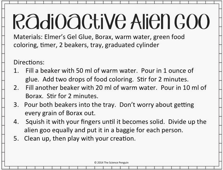 Radioactive Alien Goo — The Science Penguin