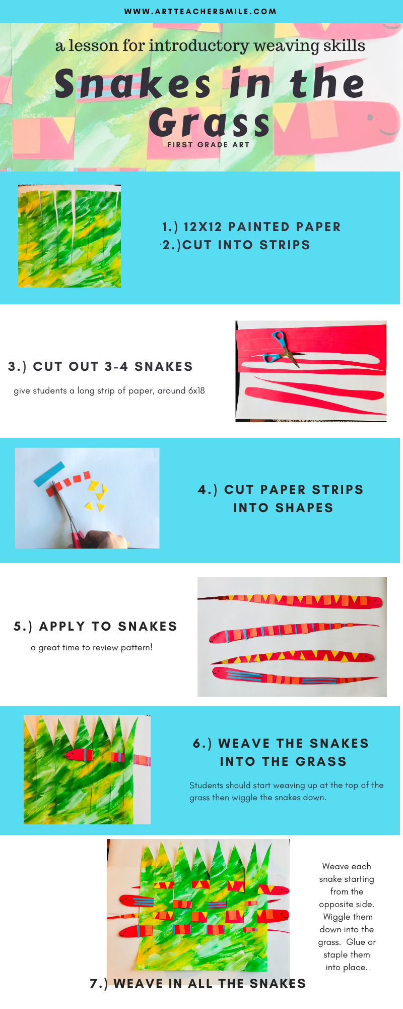 Snakes in the Grass: a Lesson for Scaffolding Weaving Skills