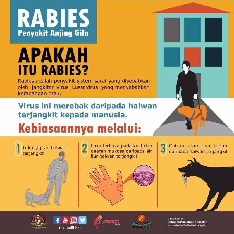 National Cancer Society of Malaysia, Penang Branch: Apakah Itu Rabies?