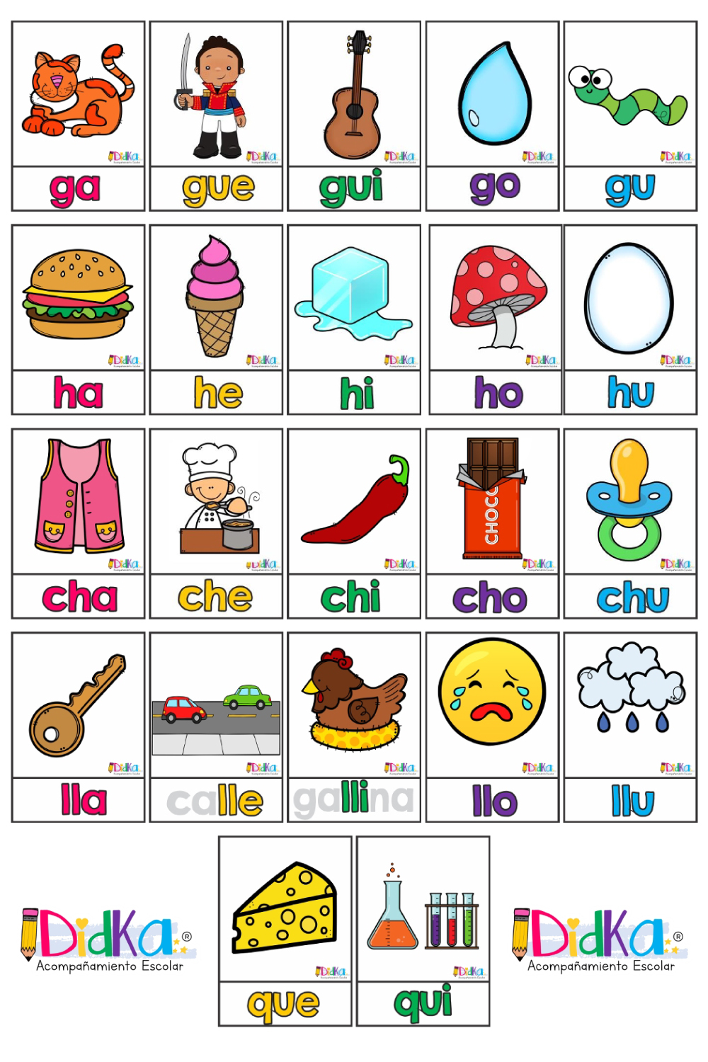 Silabario con Imágenes | Materiales Educativos para Maestras