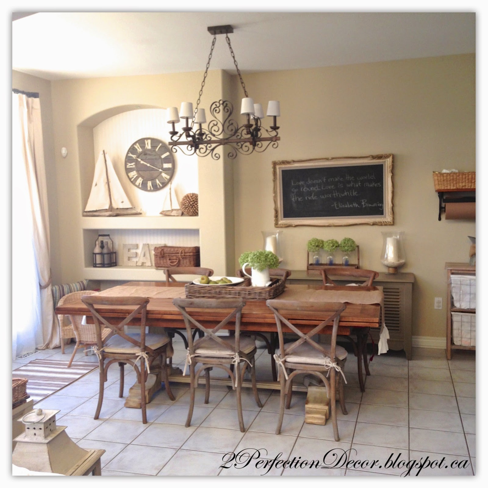 2Perfection Decor: Kitchen Eating Area Reveal