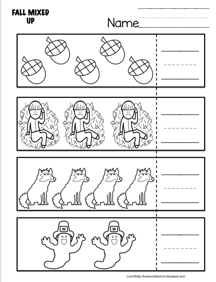 FALL MIXED UP BOOK UNIT ~ Book Units by Lynn