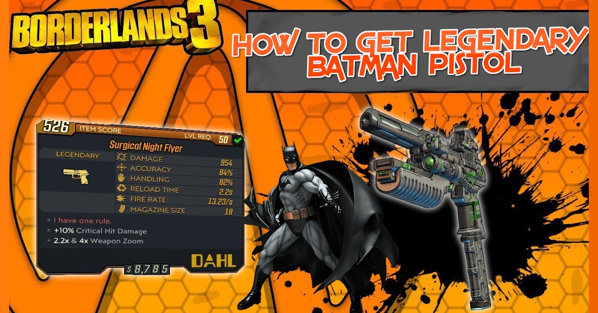 Borderlands 3: HOW TO GET BATMAN WEAPON The Night Flyer