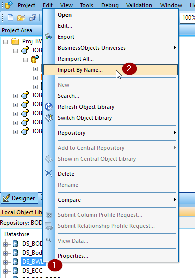 How to load data to the BW source to Google Big Query through SAP BODS