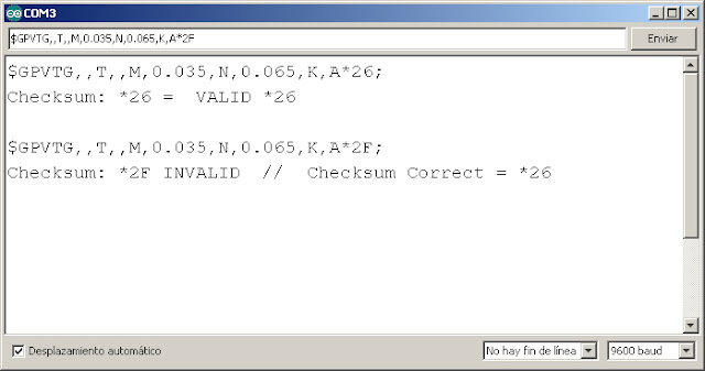 Berreizeta Nmea Checksum