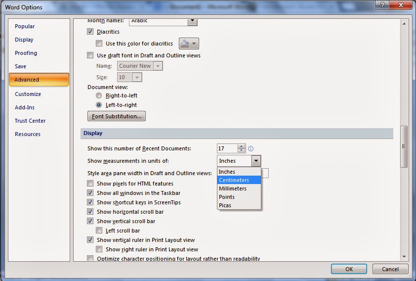 Cara Merubah Ukuran Inchi ke Centimeter pada Microsoft Word 2007 ...