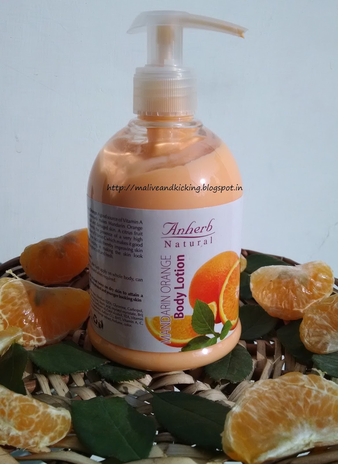 Alive n Kicking: Anherb Mandarin Orange Body Lotion Review