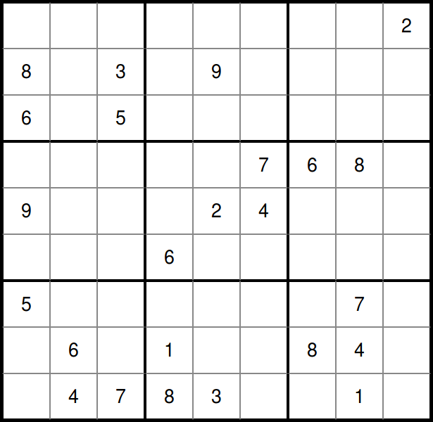 Andrew s Puzzles Sudoku No 599 Tough Andrew s Puzzles Sudoku No 599 Tough