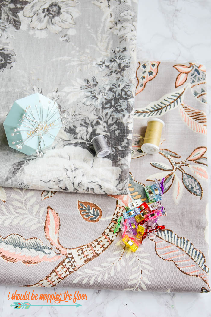 How to Sew Drapes that are Reversible | i should be mopping the floor