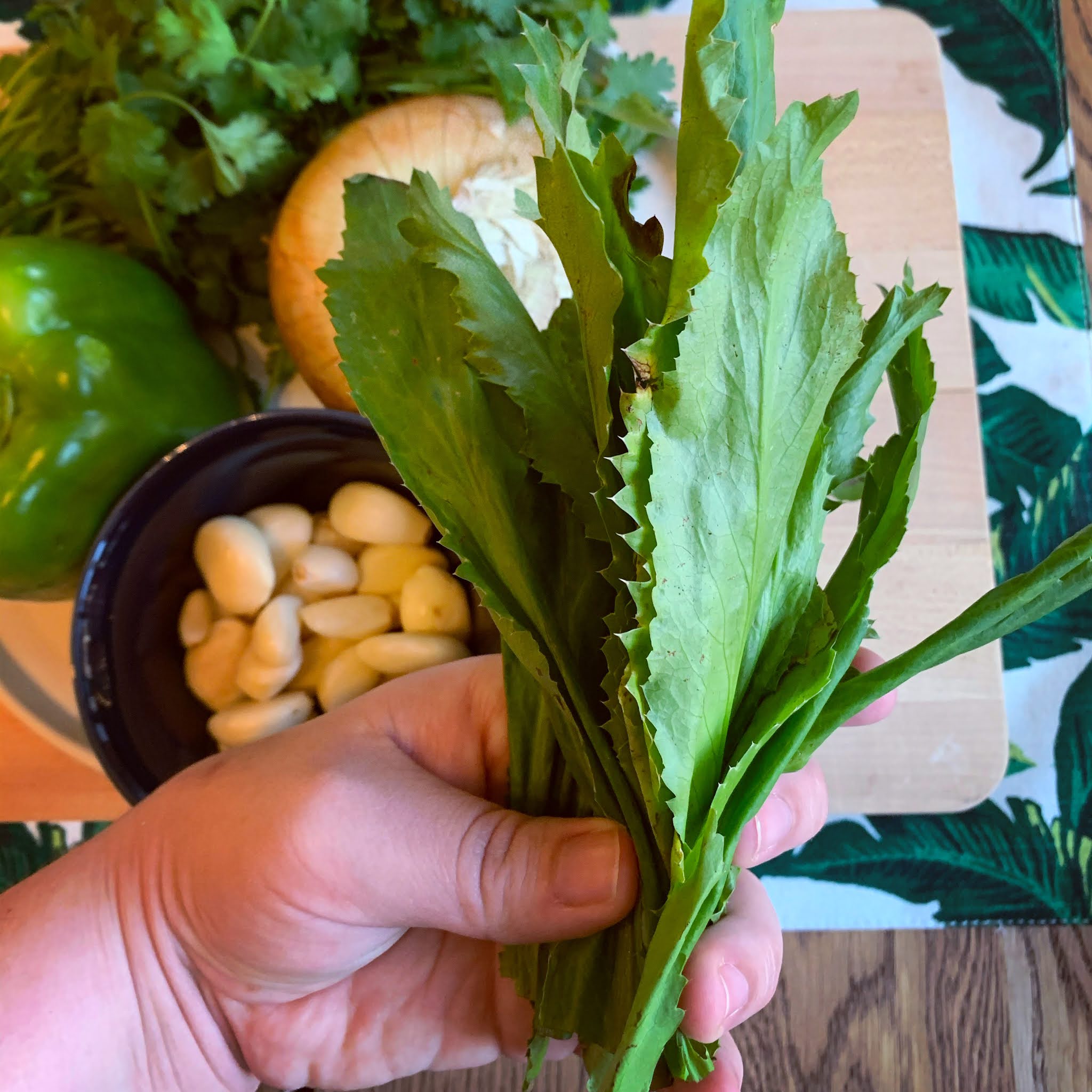 Puerto Rican Basics: Recaito - Kimchi and Beans