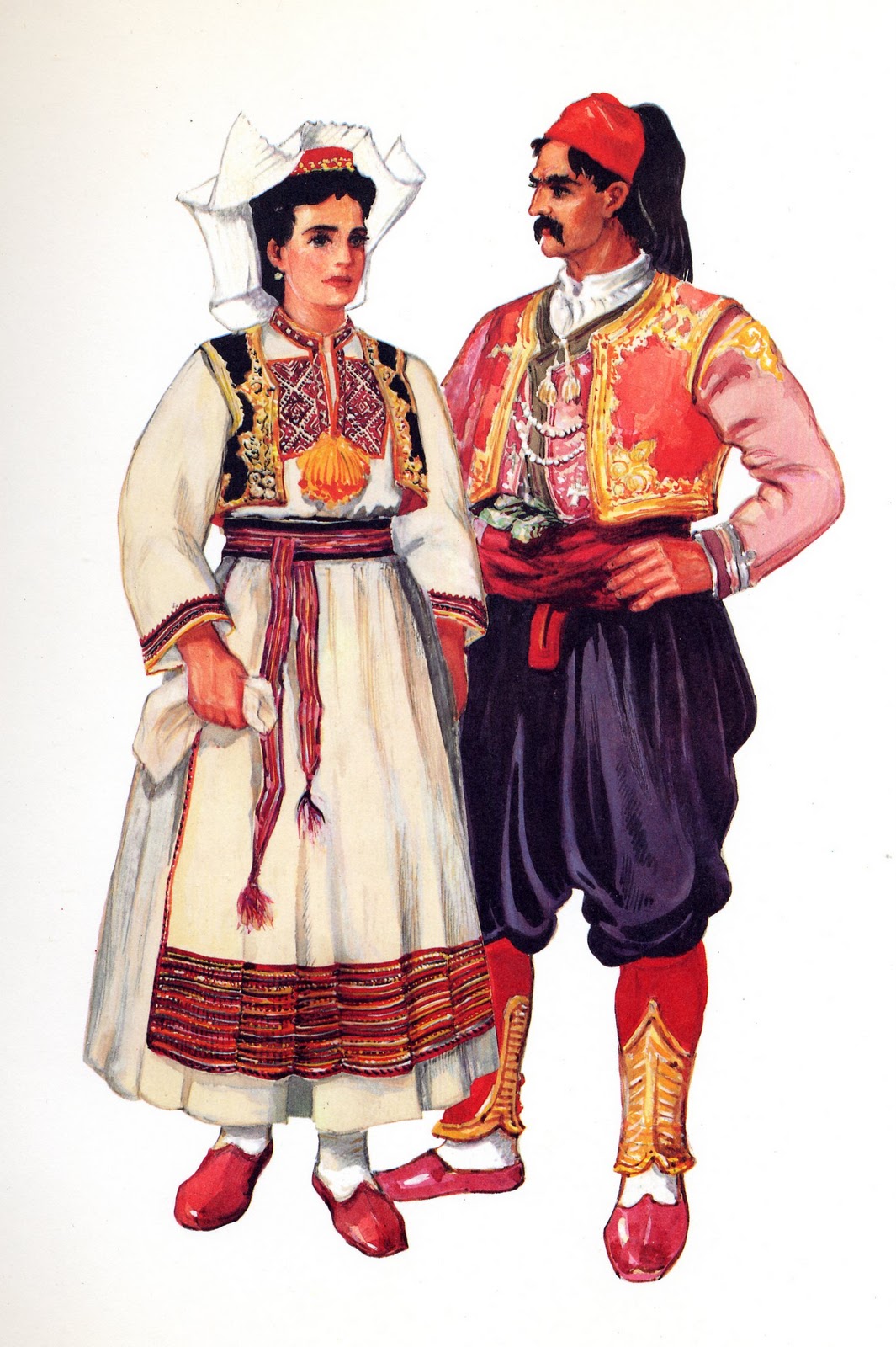 FolkCostume&Embroidery: Men's costume of Dubrovnik County, Dalmatia ...