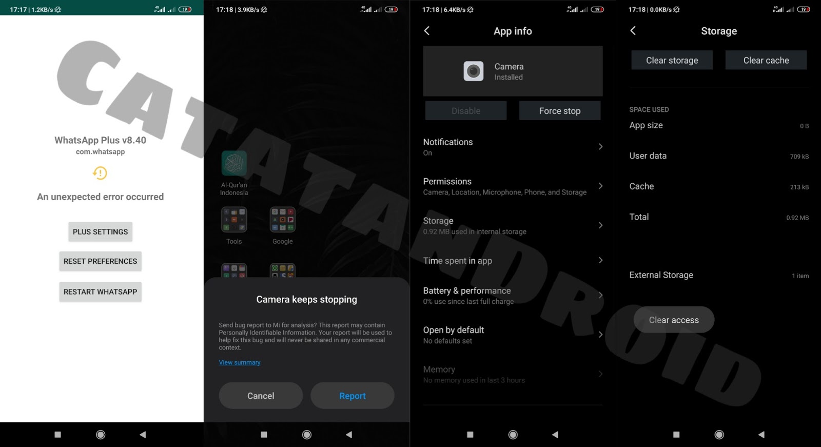 Cara Fix Kamera Error Gagal Update Status WA