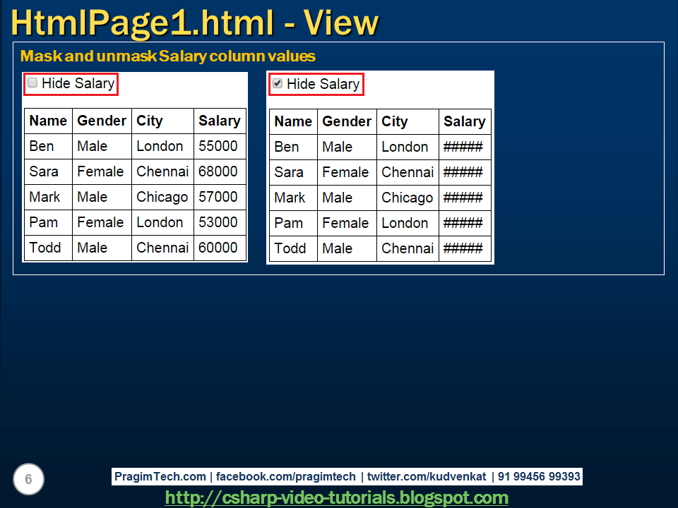 Sql server, .net and c# video tutorial: ng-hide and ng-show in AngularJS Sql server, .net and c# video tutorial: ng-hide and ng-show in AngularJS