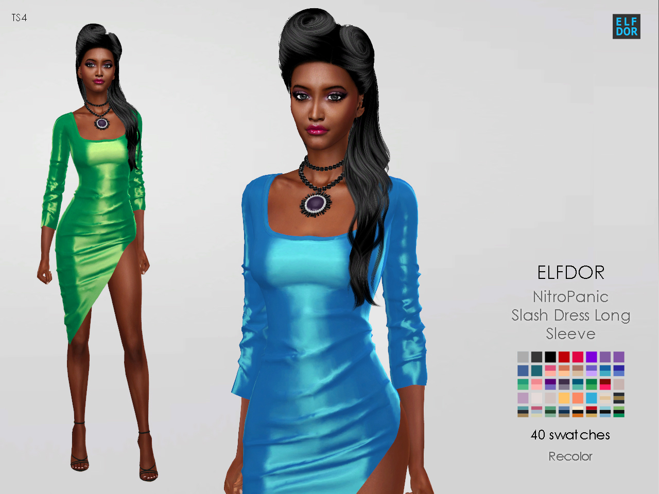 NitroPanic Slash Dress Long Sleeve RC