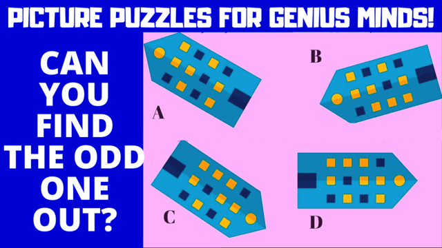 Spot the Odd One Out: 5 Challenging Picture Puzzles