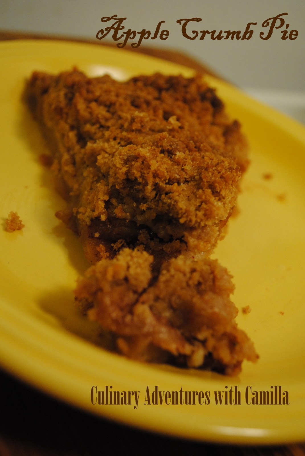 Apple Crumb Pie {Pi Day}