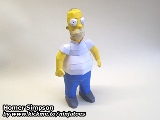 RECORTABLES Y PAPERCRAFT: LOS SIMPSONS PAPERMODEL