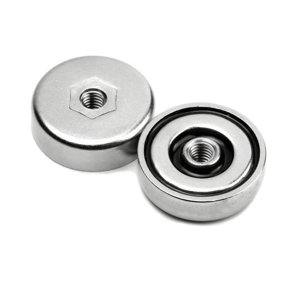 Pot Magnets: Female Thread Neodymium Pot Magnet