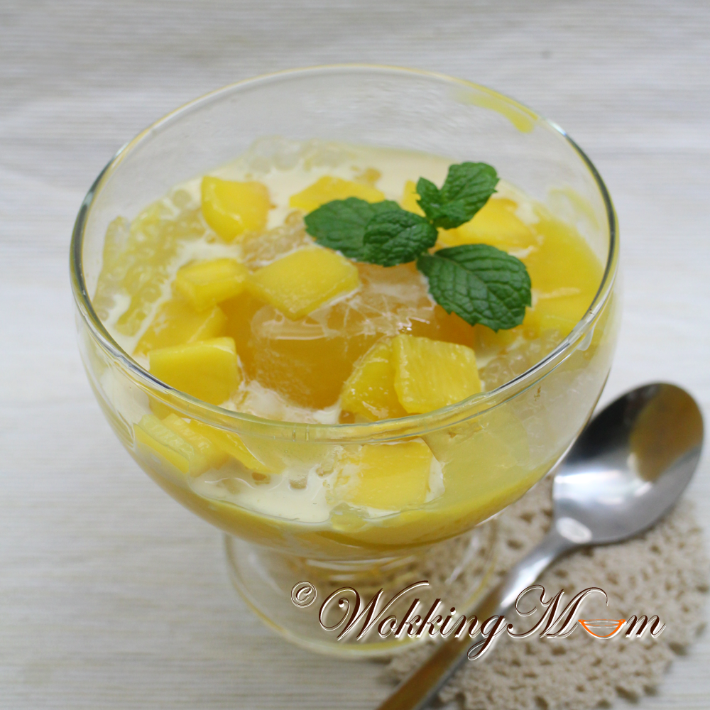 Let's get Wokking!: Mango Jello with Sago | Singapore Food Blog on easy ...