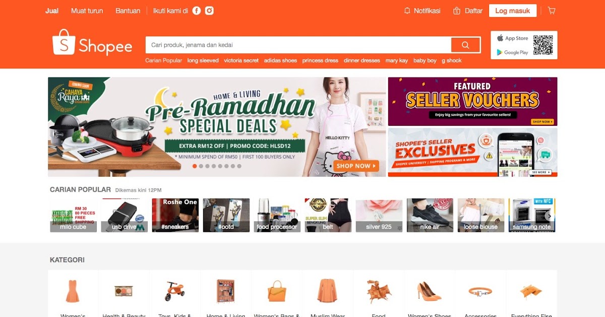 SHOPEE.. Platform TERBAIK “ONLINE SHOPPING” Masa kini ~ Blog broFami