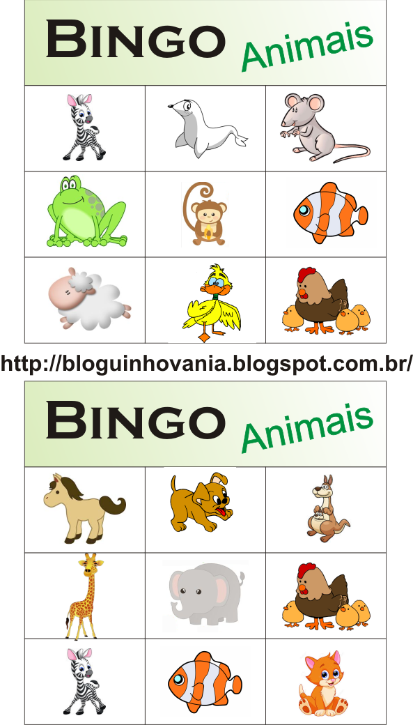 Bingo Animais