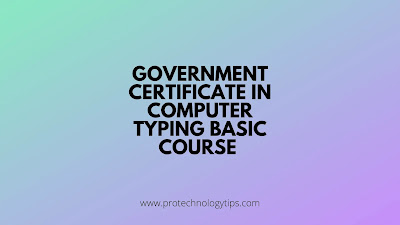 GCC TBC (Government Certificate In Computer Typing Basic Course ...