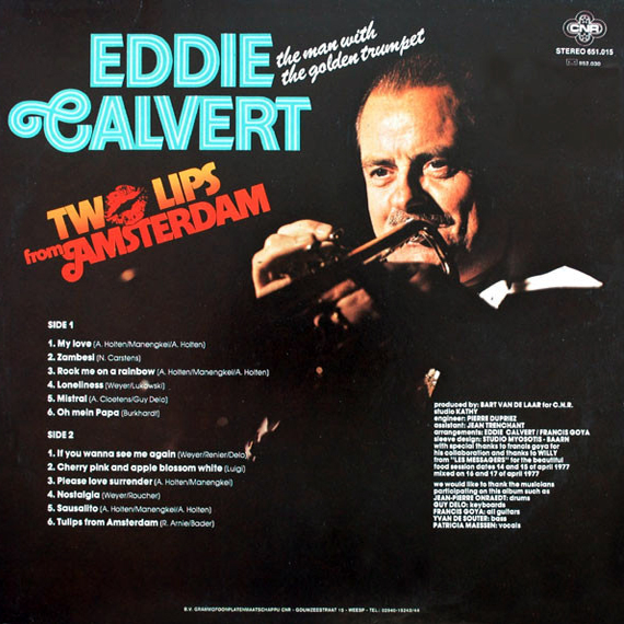 les sensass sillons: Eddie Calvert ‎– Two Lips From Amsterdam (1977)