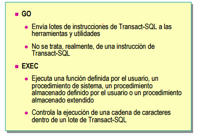 Lenguaje Transact SQL