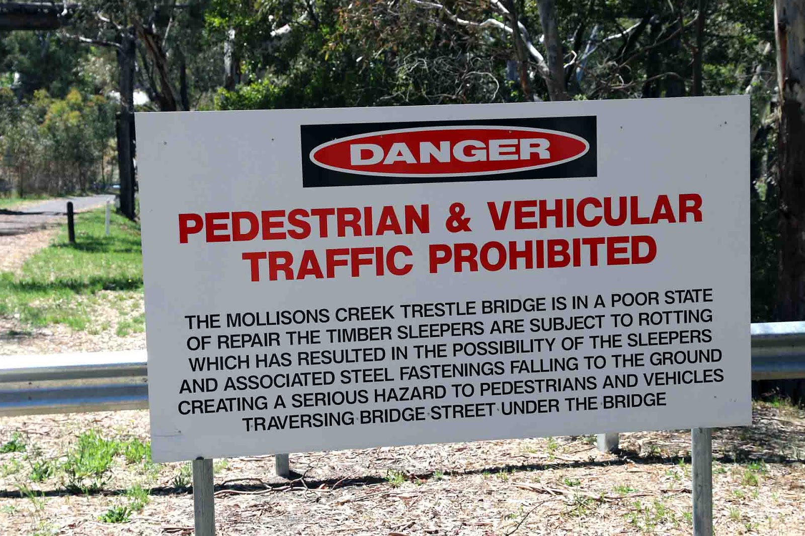 Abandoned But Not Forgotten: Mollisons Creek Bridge at Pyalong ...