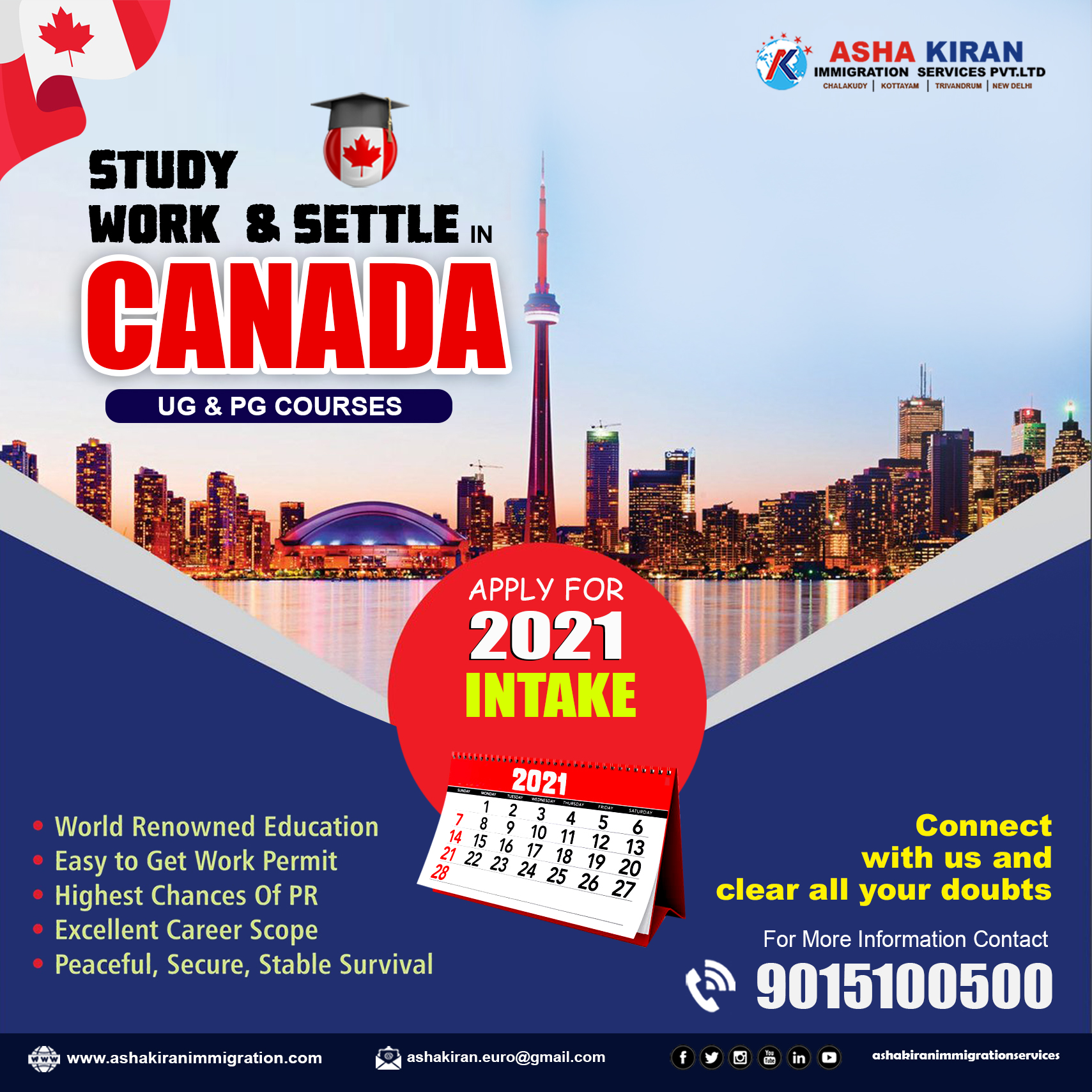 Asha Kiran Immigration: Study in Canada! - Fulfill your dream to study ...