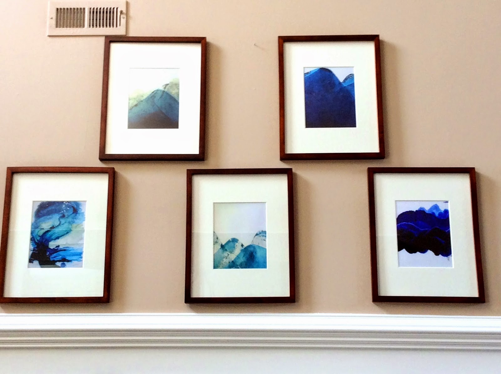 Blue and White Gallery Wall Project - East Meets South