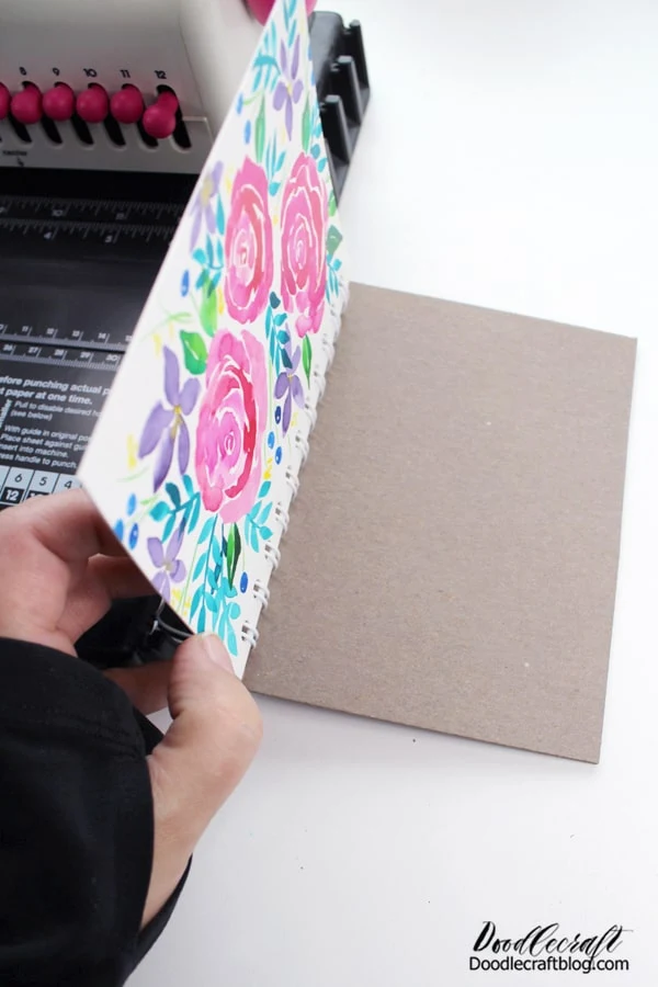 Watercolor Floral Notebooks with The Cinch Binding Tool!