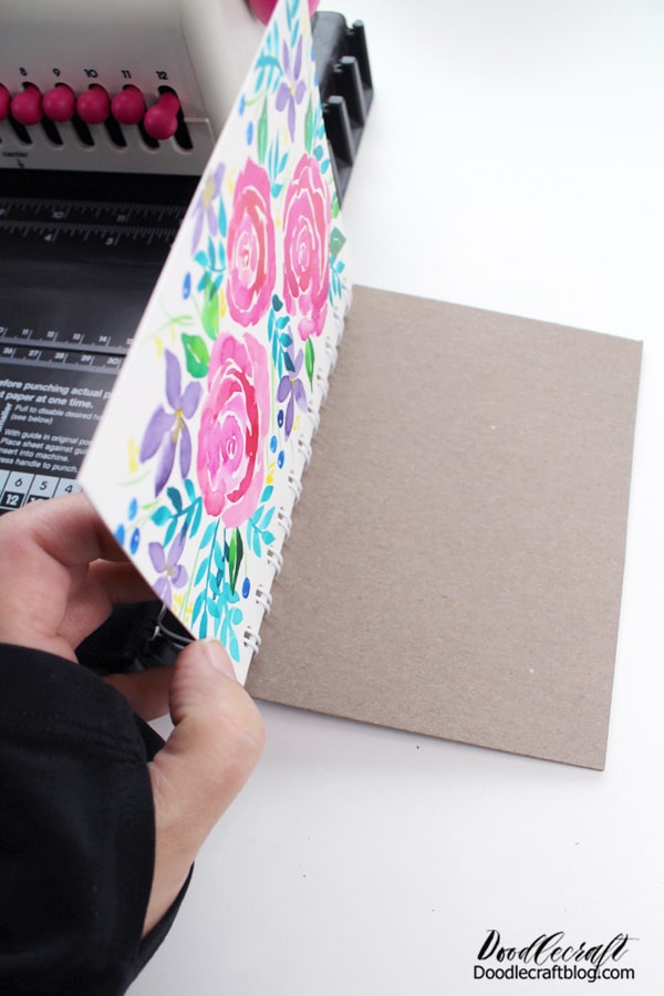 Watercolor Floral Notebooks with The Cinch Binding Tool!