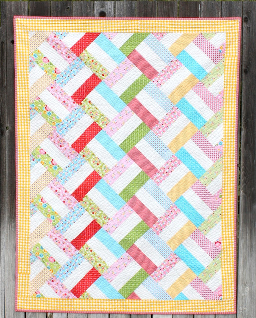 Quilt Story: Easy Strip Quilt Pattern from WoodberryWay...