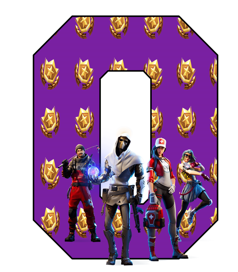 Kits imprimibles gratis : Números de Fortnite