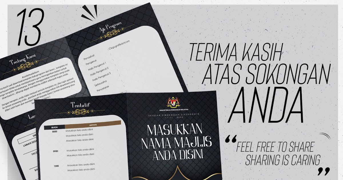BUKU PROGRAM DOT COM: Template Buku Program Tema Mewah / Luxury