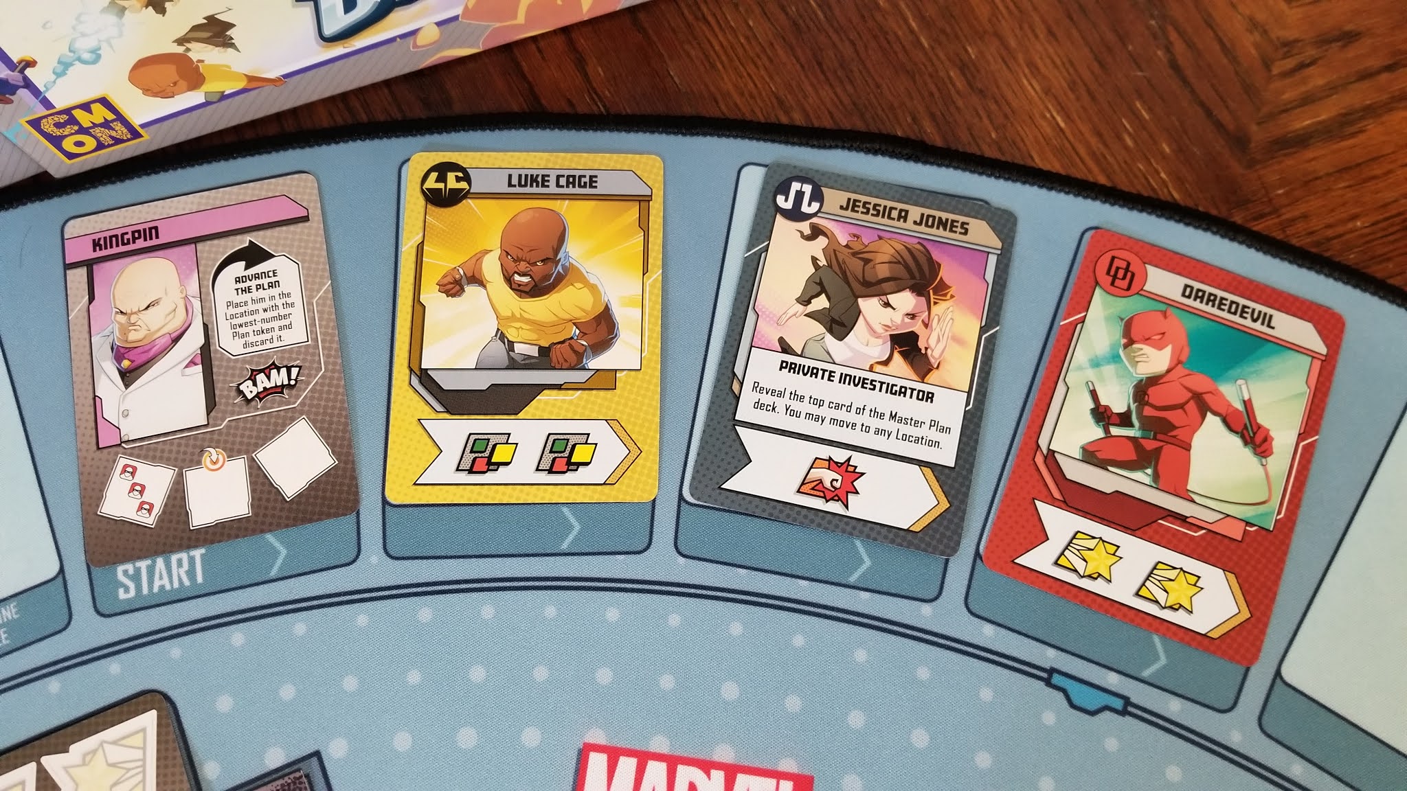 A GEEK DADDY: The Defenders in Marvel United Tabletop Game