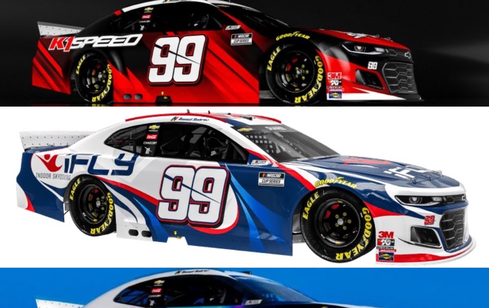 Trackhouse Racing reveals 3 new paint schemes for the No. 99 of Daniel ...
