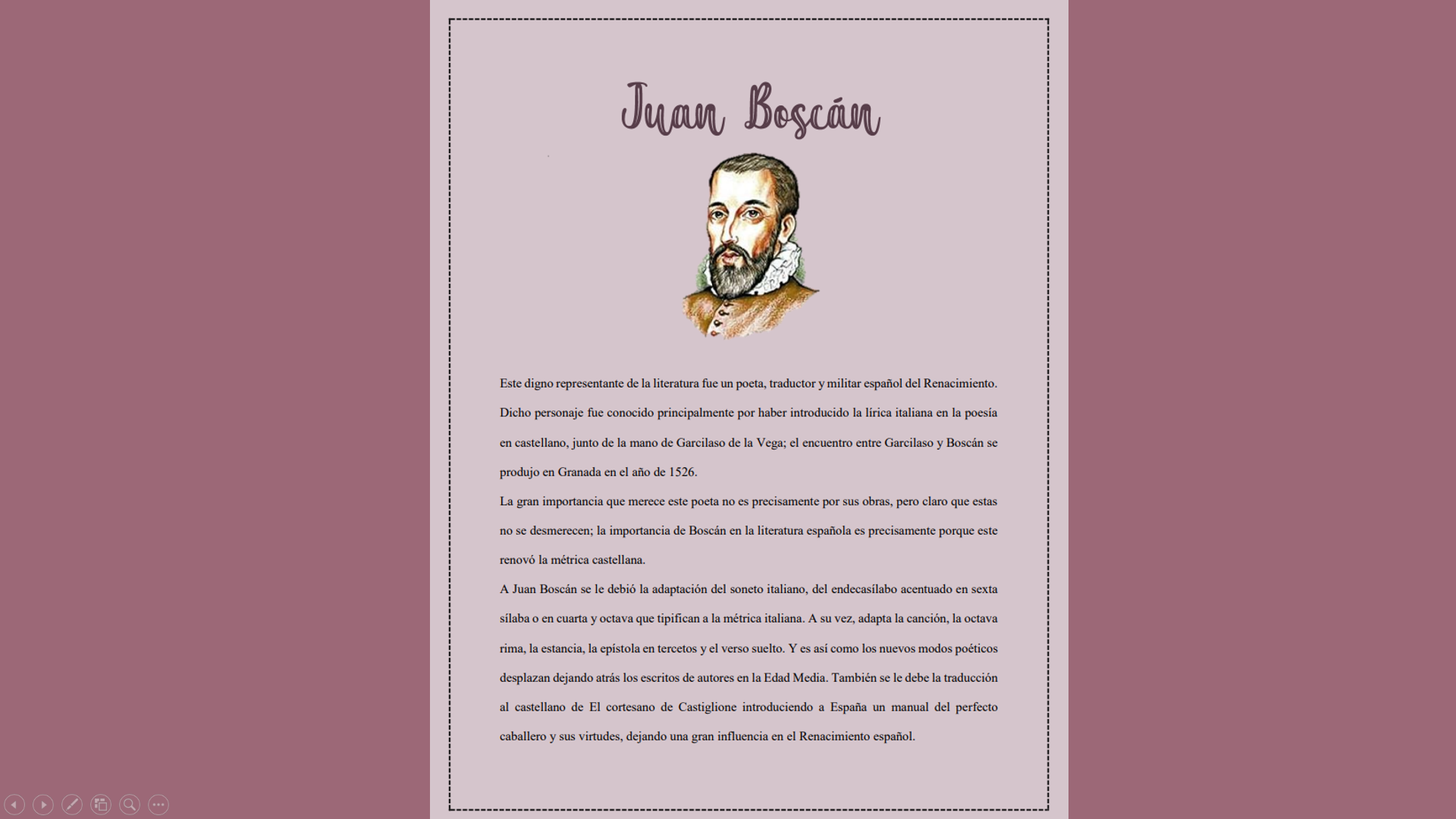 JUAN BOSCÁN - IMPORTANCIA