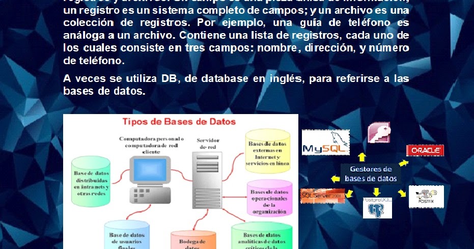 Base de Datos DaHu: ¿QUË ES UNA BASE DE DATOS?