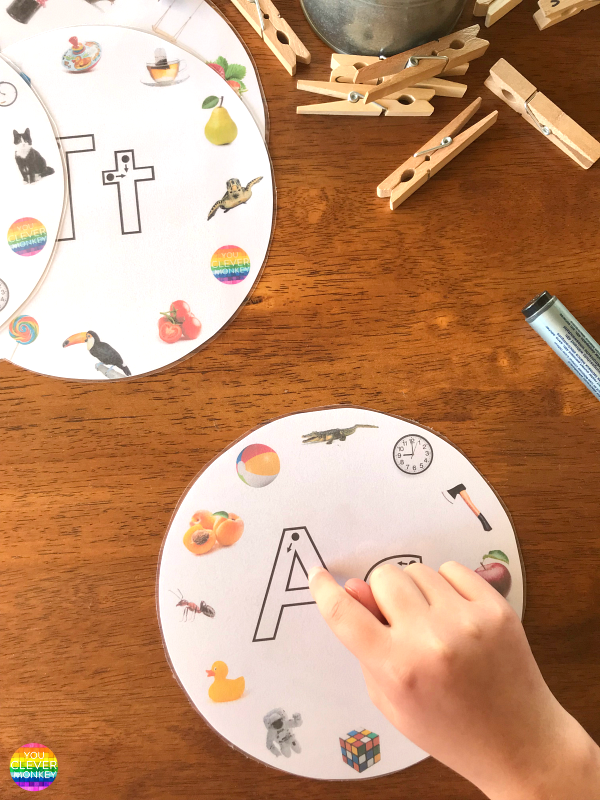 INITIAL SOUNDS ALPHABET CIRCLES | you clever monkey